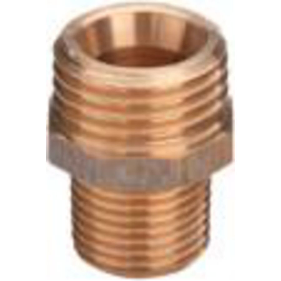 Draadnippel verlopend brons 3/4"x1/2" (bu. conisch x bu. cilindrisch) MBC 3246 Viega | Rensa