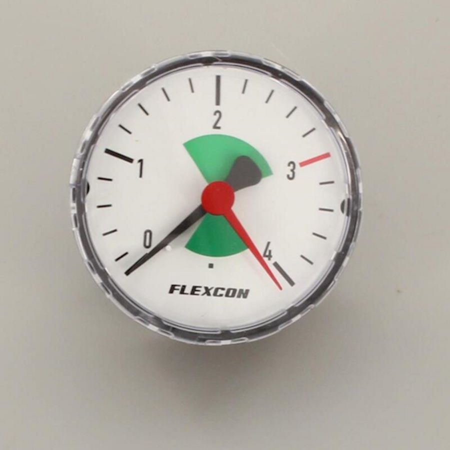 Manometer 63mm 1/4" axiaal 0-4bar Flamco | Rensa