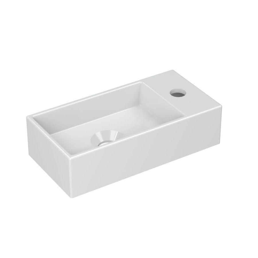 INK Versus Fontein porselein re 1 krg GL wit 36x18 SANIBELL | Gevier