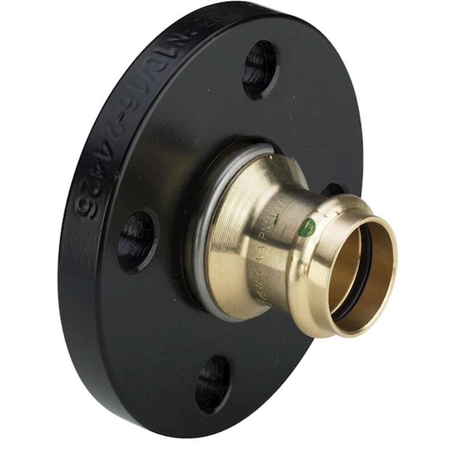 Flenskoppeling SANPRESS brons PN10/16 DN40 42mm press Viega | Rensa