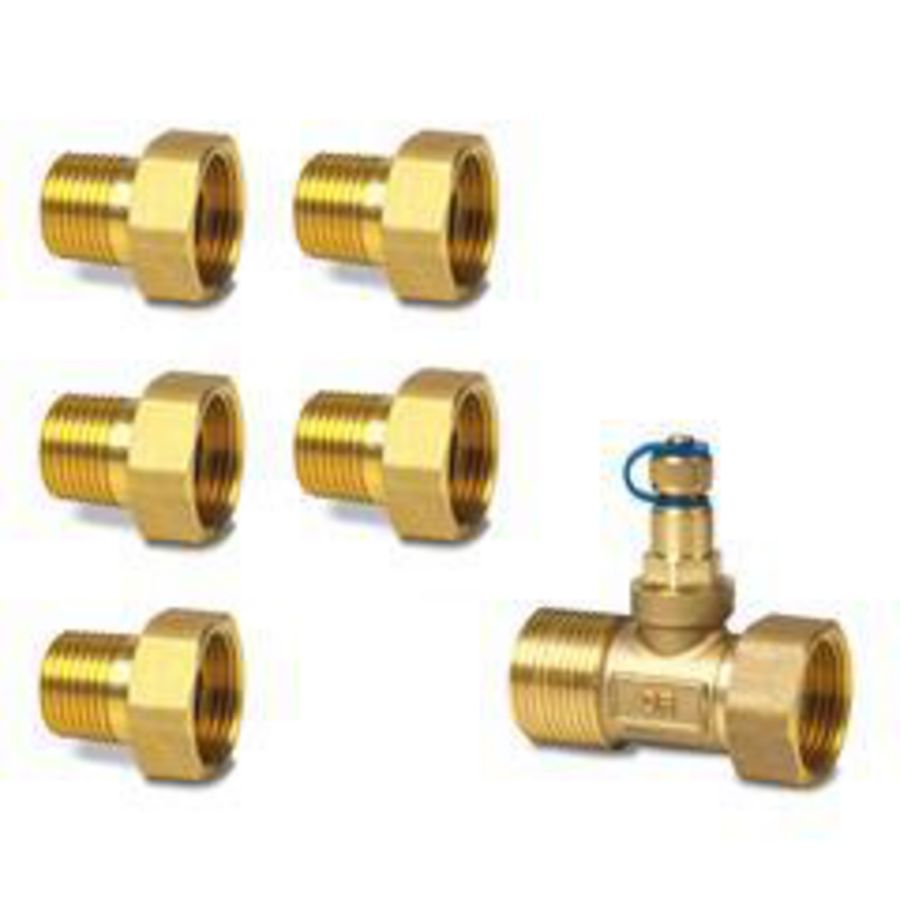 Koppeling ALN14.155B-ALP55 6-weg mPICV DZR m. CW602N DN15 Siemens | Rensa